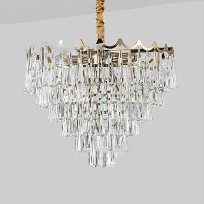 China AC265V Decorative Crystal Pendant Light Dia 800mm For Restaurant for sale