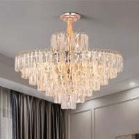 China Indoor Lustre Modern Crystal Pendant Light Dia 80cm For Living Room for sale