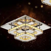 China Aisle Crystal Luxury Bedroom Led Ceiling Light 24w Length 30cm for sale