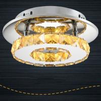 China Clear Crystal Bedroom Indoor Led Ceiling Lamp 265V Dia 20cm for sale