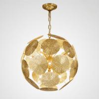 China Fashion Hotel Bedroom Metal Gold Modern Pendant Light Indoor Decoration for sale