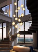 China Indoor Showroom Hotel Modern Crystal Pendant Light Height 300cm for sale