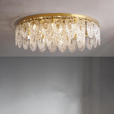 China Luxury Hanging Nordic Crystal Led Ceiling Light Contemporary Style for sale