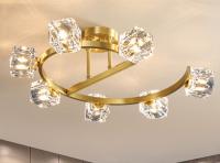 China Creative Living Room Bedroom Crystal LED Ceiling Light Switch Control for sale