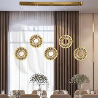 China Ring Creative Nodic Villa Led Modern Crystal Pendant Light Custom Fancy Luxury for sale