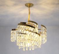 China Atmosphere Modern Metal And Crystal Pendant Lighting E14 Luxury Decor for sale
