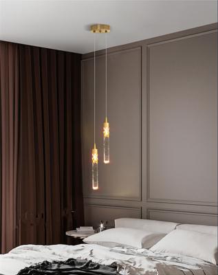 China Living Dining Room Crystal Cube Pendant Light Luxury Decorative for sale