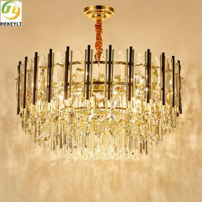 China Elegant Luxury Crystal Pendant Light E14 For Living Room for sale