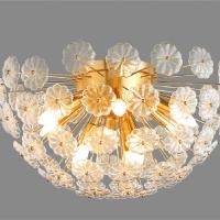 China Living Room Crystal Pendant Light Decorative Creative Flowers Shape for sale