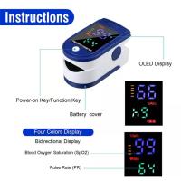 China Colour Led Screen Digital Handheld Portable Fingertip Pulse Oximeter for sale