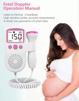 China Pregnant Woman Ultrasound Baby Heart Detector Doppler Fetal Monitor for sale