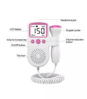 China Pregnant Woman Ultrasound Baby Heart Detector Doppler Fetal Monitor for sale