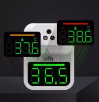 China Non Contact LED Digital Temperature Thermometer Wall Mounted Infrared Forehead Instant Reading Display for sale