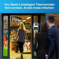 China Digital Non Contact Body Thermometer Temperature Digital Infrared Wall Thermometer for sale