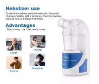 China Household Adult Kid Inhalator Machine Handy Ultrasonic Nebulizer With Mouth Mask Adapter for sale