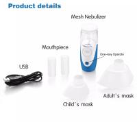 China Asthma Portable Nebulizer Machine Handheld Rechargeable Small Mesh Ultrasonic Nebulizer for sale