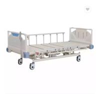 China Moving Electric Hospital Bed With Wheels Five Functions Electric Medical Hospital Bed for sale