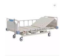 China Moving Electric Hospital Bed With Wheels Five Functions Electric Medical Hospital Bed for sale