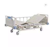China Moving Electric Hospital Bed With Wheels Five Functions Electric Medical Hospital Bed for sale