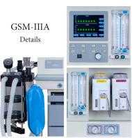 China Two Vaporizer Trolley Type Anesthesia Machine With 5 Tube Mechanical Flow Meter for sale