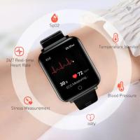 China Digital Non Invasive Blood Sugar Glucose Meter Monitor Wrist Smartwatch for sale