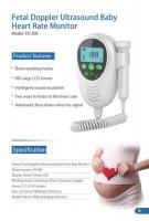 China Pregnant Women Baby Heartbeat Detector Monitor Safe Fetal Doppler for sale