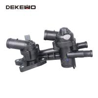 China DEKEWO Car Parts 03C121111AK 03C121111AA 03C121111S Engine Coolant Thermostat Assembly for VW POLO Golf Jetta  Passat 1.4L/1.6L for sale
