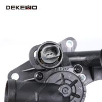China DEKEWO Car Parts 03C121111AK 03C121111AA 03C121111S Engine Coolant Thermostat Assembly for VW POLO Golf Jetta  Passat 1.4L/1.6L for sale