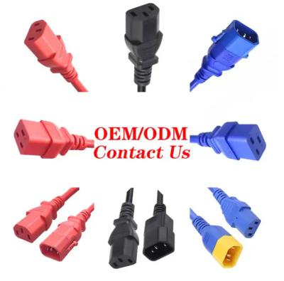 China 10A 250V Extension Power Cords IEC C5 C7 C13 C14  C17 C19  C20 C21 Extension Cord for sale