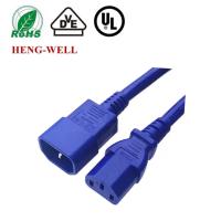 China IEC C13 C14 C19 C20 C21 Power Cables 18/16/14AWG Blue/Red/Black extension Power Cord for sale