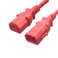 China Customized IEC Power Extension Cable IEC320 C14 To C13 Lock Connector 1.2m 1.5m for sale