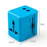 China Customized Travel Power Adapter With 4 USB And Type C Electrical Plug Socket 250V for sale