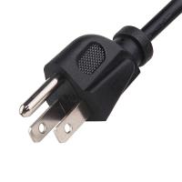 China Black USA Power Cord 0.75m 5m 3 Pin NEMA 5-15P Plug To IEC 320 C13 US Type for sale