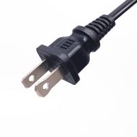 China 2 Pin AC USA Power Cord Extension UL Standard 10A 125V Customized Color for sale