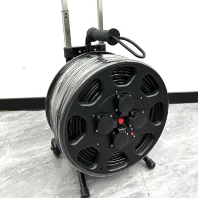 China 4 Universal Sockets IP54 Retractable Cable Reel Customized Length Extension Heavy-duty Industrial Waterproof for sale
