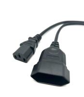 China Customized Length Power Adapter With IEC C13 C14 C7 Splitter Cable for sale