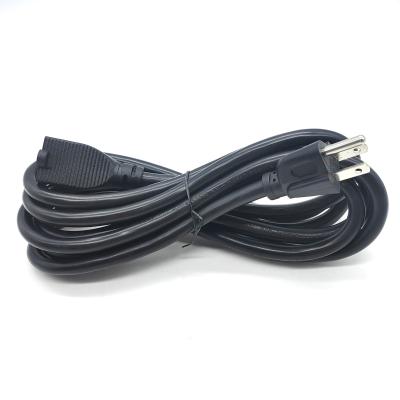 China Current Rating 15A UL Certified 5-15P 5-15R 3 Pin Power Cord with PVC Jacket and Pure Copper for sale