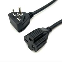 China Power Supply Cord Certified USA Extension Cable with NEMA 6-15P Plug to 6-15R for sale