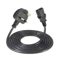 China UK 3 Pin Power Cord Plug Cable 1M 1.2M 1.5M 1.8M 3M UK Power Cord C13 Power Cords 3ft 4ft 5ft 6ft 10ft Home Appliance for sale