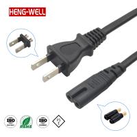 China IEC Cord Japan 2 Pin Power Cord PSE Certification Power Supply Cord IEC C7 110v for Computer Power Cable for sale