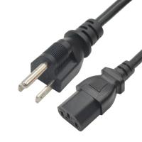 China Pse Power Cord Japan 3 Pin Plug to IEC 320 C13 125V AC Power Cable Set Molding PVC 1.8M Black JET VCTF Cable for sale