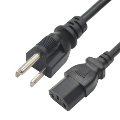 China Pse Power Cord Japan 3 Pin Plug to IEC 320 C13 125V AC Power Cable Set Molding PVC 1.8M Black JET VCTF Cable for sale