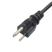 China Japan 3-Pin Power Cord 125V 1.8m Black VCTF Cable for sale