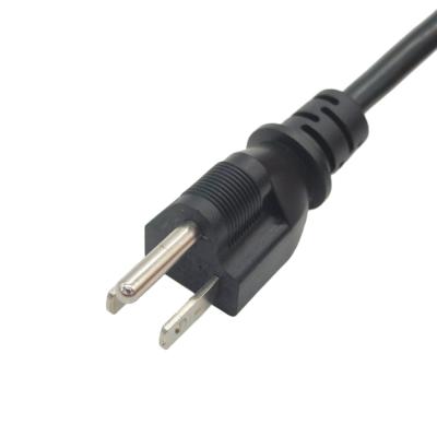 China Japan 3-Pin Power Cord 125V 1.8m Black VCTF Cable for sale