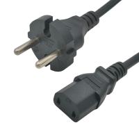 China CEE Eu 250V 2 Pin Power Supply Cord TPU Spring Wire Coiled Cable with 25m Length & IEC C17 End Plug for Home Appliances for sale