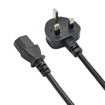 China UK 3 Pin Power Cord Plug Cable for Home Appliance 1M 1.2M 1.5M 1.8M 3M with IEC Female BS Male End 3ft 4ft 5ft 6ft 10ft LengthsAppliances for sale