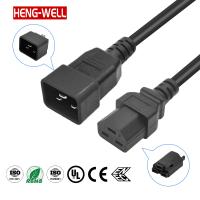 China C20 C21 Extension Power Cord UL Certificated Customised Cable Connector for sale