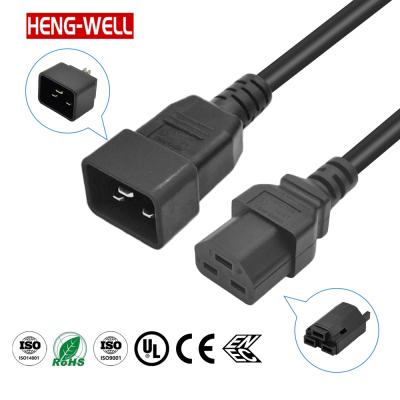 China C20 C21 Extension Power Cord UL Certificated Customised Cable Connector for sale