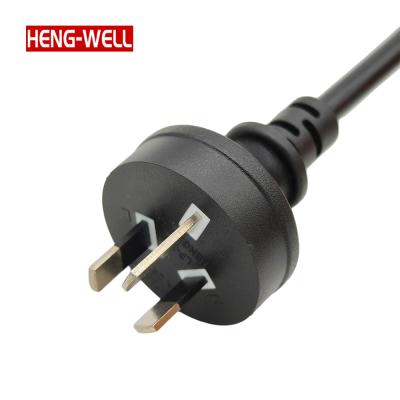 China SAA Certified Power Supply Cord 7.5A 250V C7 Australia Plug Cable 2 Pin Custom Length for Consumer Electronics IEC Female End Customized Cable Length AC Power Extension Cord with 10A Current Rating for sale