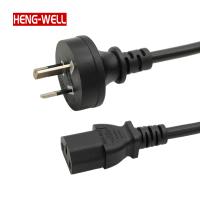 China SAA Certified 3 Pin Power Cord 10A 250V Power Supply Cord with Au Plug for PC/Computer/Laptop C13/C5 3 Pin for Home Appliance Convenient and Durable AC DC Power Cord with SAA Plug for sale